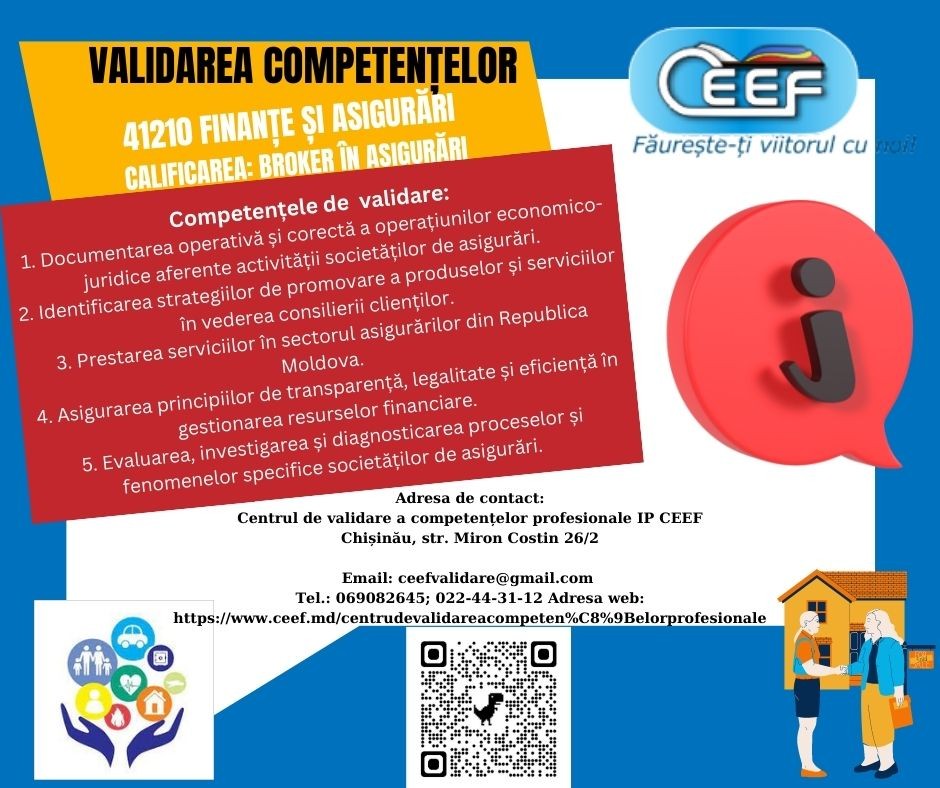 Centrul de validare a competențelor profesionale - CEEF