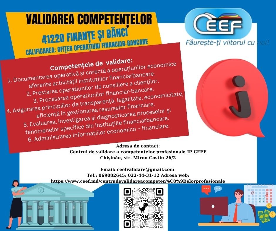 Centrul de validare a competențelor profesionale - CEEF